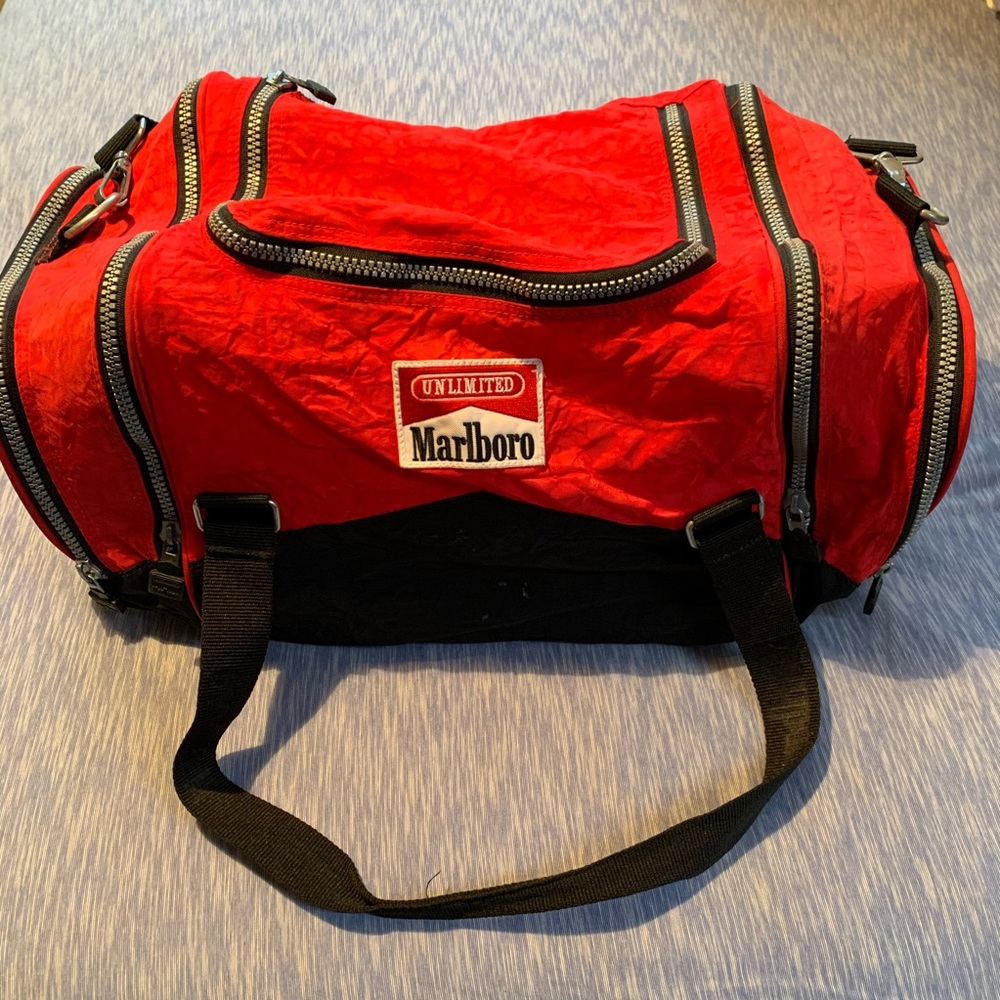 Vintage Marlboro Unlimited Cigarettes Duffle Bag - Gem
